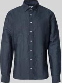 Jake*s Regular Fit Freizeithemd aus Leinen-Mix