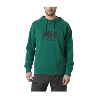Helly Hansen Gr&uuml;ner Logo Hoodie Klassischer Stil - - Sweatshirts & Hoodies - Herren - Gr&uuml;n - 2XL