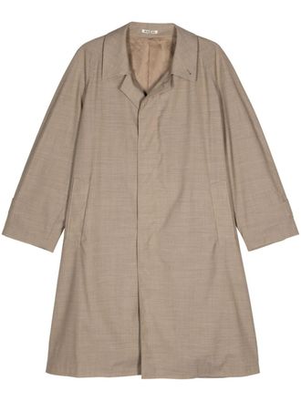 Auralee manteau à simple boutonnage - Tons neutres