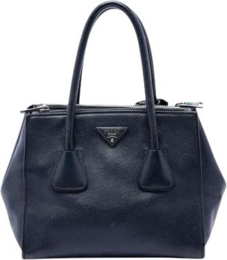 Prada Pre-owned Twin Pocket Satchel - Femme - Pre-owned - Bleu - Taille: ONE Size