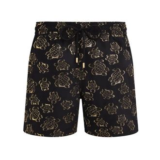 Vilebrequin Ronde Des Tortues Jacquard Badeshorts f&uuml;r Herren - - Swimwear - Herren - Schwarzk - XL