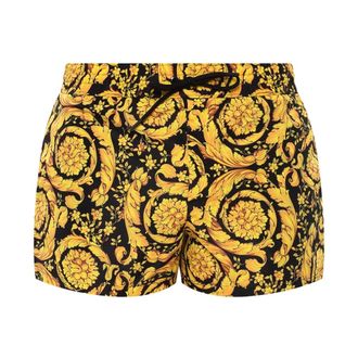 Versace Barocco-bedruckte Badehose - - Swimwear - Herren - Gelb - M