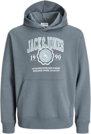 Jack & Jones Hood Jjmako Sweat &agrave; Capuche, temp&ecirc;te, M Homme
