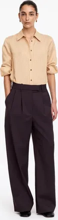 Arket Elegante Weite Hose -Braun
