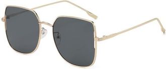 Generic Lunettes De Soleil Tendance &Agrave; Monture M&eacute;tallique Large For Femmes, Id&eacute;ales For La Photographie De Rue, Les Vacances, Le Sport Et Les F&ecirc;tes For Hommes.