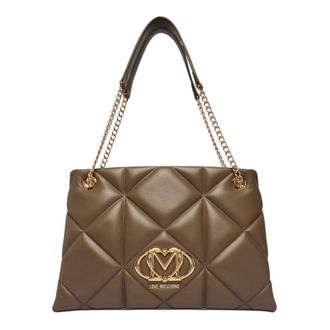 Love Moschino Femme, Sacs, Brun, Taille: ONE Size Quilted Shopper