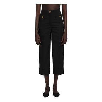 Thom Browne Cardigan Pockets Hose - - Trousers - Damen - Schwarzk - XS