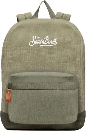 MC2 Saint Barth Femme, Sacs, Vert, Taille: ONE Size Canvas Backpack