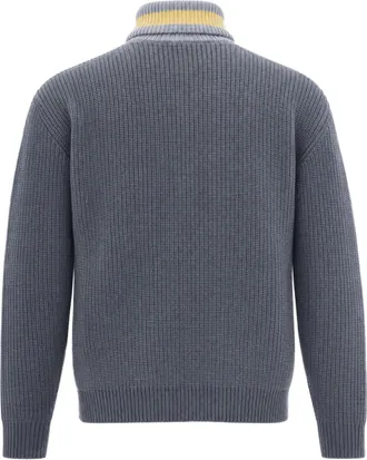 Dr&ocirc;le de Monsieur Cable-Knit Wool-Cashmere Sweater - Gray