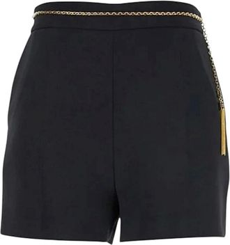 Elisabetta Franchi Femme, Shorts, Noir, Taille: 36 FR Short Shorts