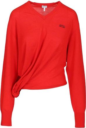 Loewe Pull Col Rond - Rouge