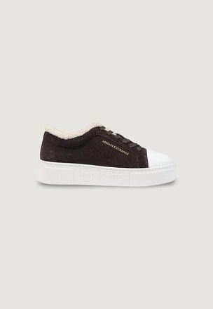 A|X Armani Exchange Sneakers aus Stoff XW003067 AF27450 U6032 Dunkelbraun