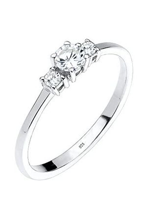 Elli Bague - Femme - Argent - 925/1000 - Oxyde de Zirconium - T56 - 0611112514_56