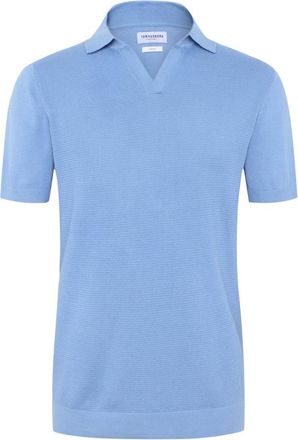 Tom Rusborg Leichtes Poloshirt aus Baumwolle mit Variokragen in