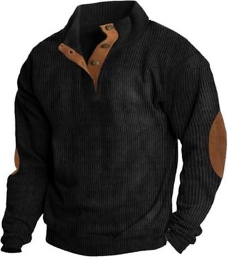 Generic Sweat à capuche décontracté à manches longues pour homme 2026, Noir, XXL