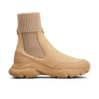 Tod's Beige Slip-On Stiefel Chunky Sohle - - Shoes - Damen - Beige - 38 EU