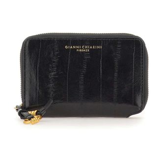 Gianni Chiarini Femme, Accessoires, Noir, Taille: ONE Size Portefeuille en anguille