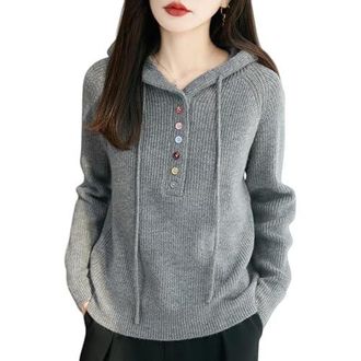 Generic Pull Femme Hiver Pull en Laine M&eacute;rinos 100% Pure Laine pour Femme Manches Longues &Eacute;pais Et Chaud Id&eacute;al pour LAutomne lhiver Et Le Printemps Sweat-Shir