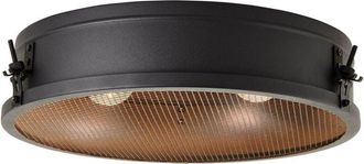 Brilliant lampe, plafonnier Zois 42cm corindon noir, m&eacute;tal, 2x A60, E27, 28W, lampes normales (non incluses), A ++