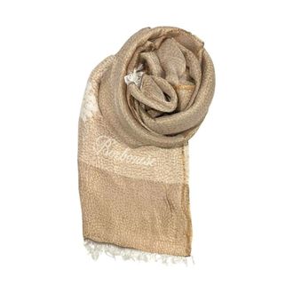 Borbonese Femme, Accessoires, Beige, Taille: ONE Size Viscose Scarf