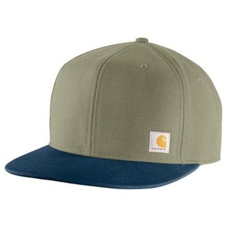 Carhartt Work in Progress Casquette homme 106665 Firm Duck Flat Brim, olive, Taille unique