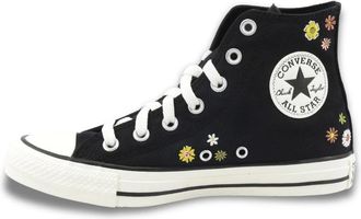 Converse Femme, Chaussures, Noir, Taille: 38 EU All Star Embroidered Florals High Top