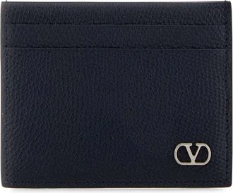 Valentino Garavani Homme, Accessoires, Bleu, Taille: ONE Size Porte-cartes VLogo Signature