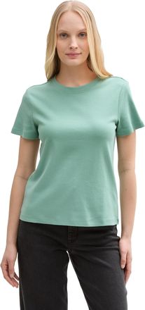 Tom Tailor Damen 1048112 T-Shirt, 13010-Faded Green, XL