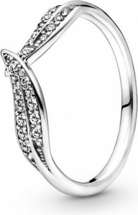 Pandora Funkelnde Bl&auml;tter Ring in Sterling Silber mit Zirkoniasteinen Moments Collection, Gr&ouml;&szlig;e 56