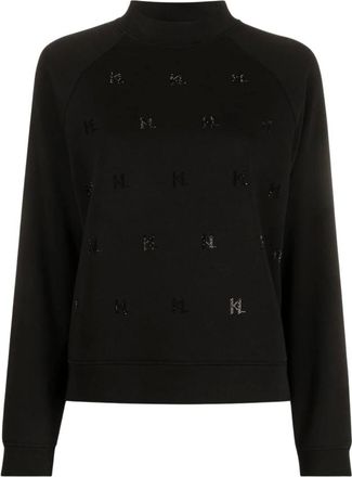 Karl Lagerfeld Femme, Sweatshirts et sweats &agrave; capuche, Noir, Taille: 38 FR Slim SweaT-shirt