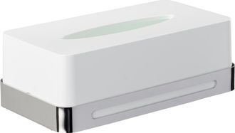 WENKO Kosmetiktuch-Box Premium Plus - Kosmetiktuchspender, Edelstahl rostfrei, 26.5 x 14.5 x 17 cm, Glänzend