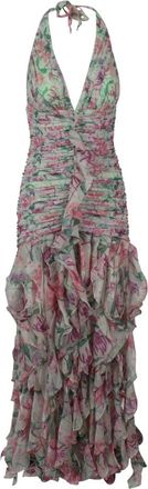 PatBo Patbo, Femme, Robes, Multicolore, Taille: 36 FR Robe Florale Drap&eacute;e