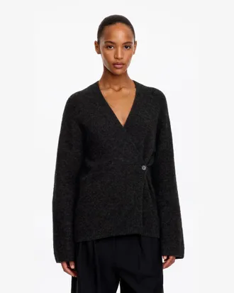 Arket Strickjacke Aus Einer Alpaka-Wollmischung -Grau