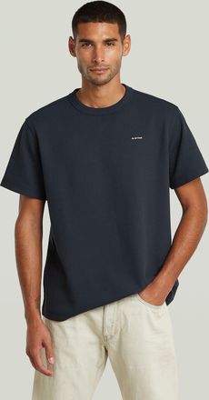 G-Star True Regular Structured T-Shirt - Dunkelblau - Herren