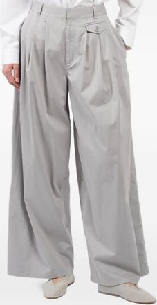 Tibi Hose mit Bundfalten - Grau