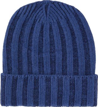 8 by YOOX RECYCLED WOOL KNIT DOUBLE COLOR BEANIE