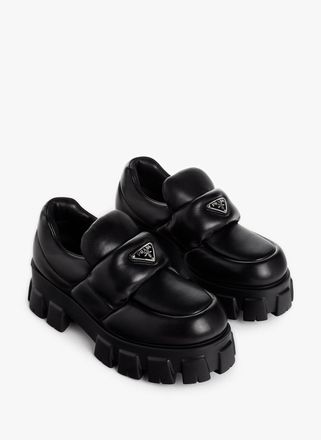 Prada Mocassins en cuir rembourr&eacute;