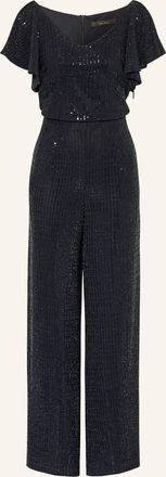Vera Mont Jumpsuit Mit Volants Und Pailletten blau