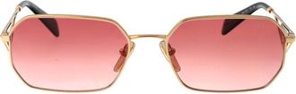 Prada Lunettes De Soleil - Or