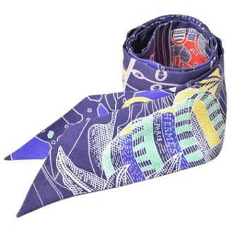 Herm&egrave;s Twilly &Eacute;charpe Muffler doccasion - Femme - Pre-owned - Multicolore - Taille: ONE Size