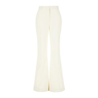 Stella McCartney Femme, Pantalons, Beige, Taille: 42 FR Wide Pantalons