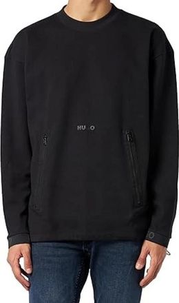 HUGO BOSS Homme, Sweatshirts et sweats &agrave; capuche, Noir, Taille: S Felpa