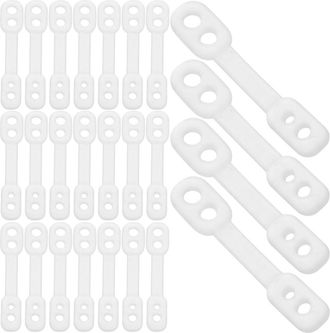 Valiclud 50 St&uuml;ck Winddichte Silikon Kleiderb&uuml;gelklemmen rutschfeste Befestigungsschnallen f&uuml;r Standard Kleiderb&uuml;gel Vielseitig f&uuml;r Haushalt und W&auml;scheaufh&auml;ngu