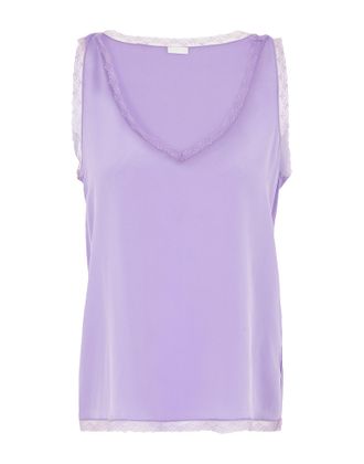 8 by YOOX SILK LACE-TRIMMED CAMISOLE