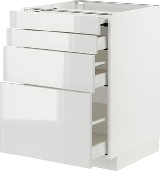 IKEA METOD / MAXIMERA Unterschr auszb Arbeitsfl/3 Schubl