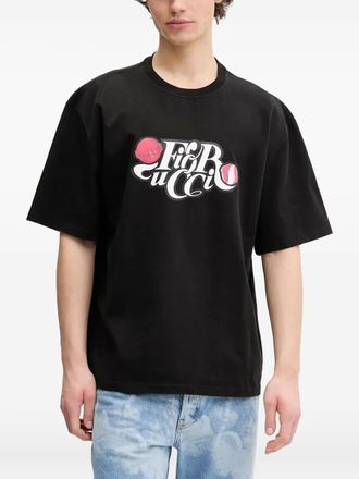 Fiorucci t-shirt à logo imprimé - Noir