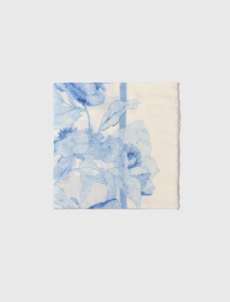 Maje Ch&acirc;le 140x140 Th&egrave;me Aquarelle - Bicolore - Maje