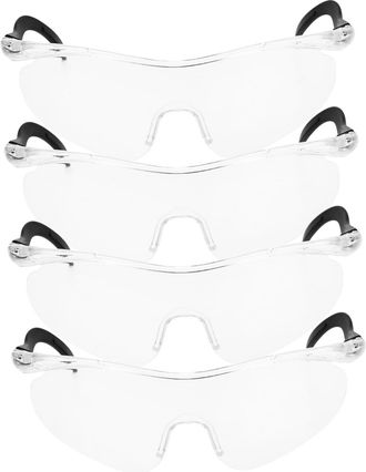 TOPBATHY 4 Stück Schutzbrille mit Kratzfesten Gläsern und Stoßfest Vielseitiger Augenschutz für Outdoor sport und Wasserspiele Komfortabel und Sicher für Junge