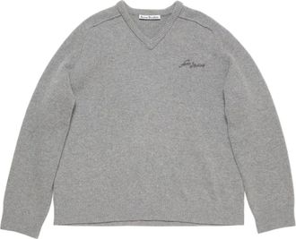 Acne Studios Herren, Strickwaren, Grau, MGröße