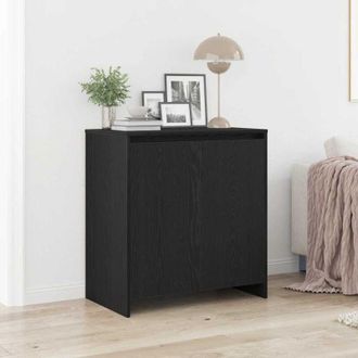 vidaXL Buffet Ch&ecirc;ne noir 70x41x75 cm Bois ding&eacute;nierie vidaXL